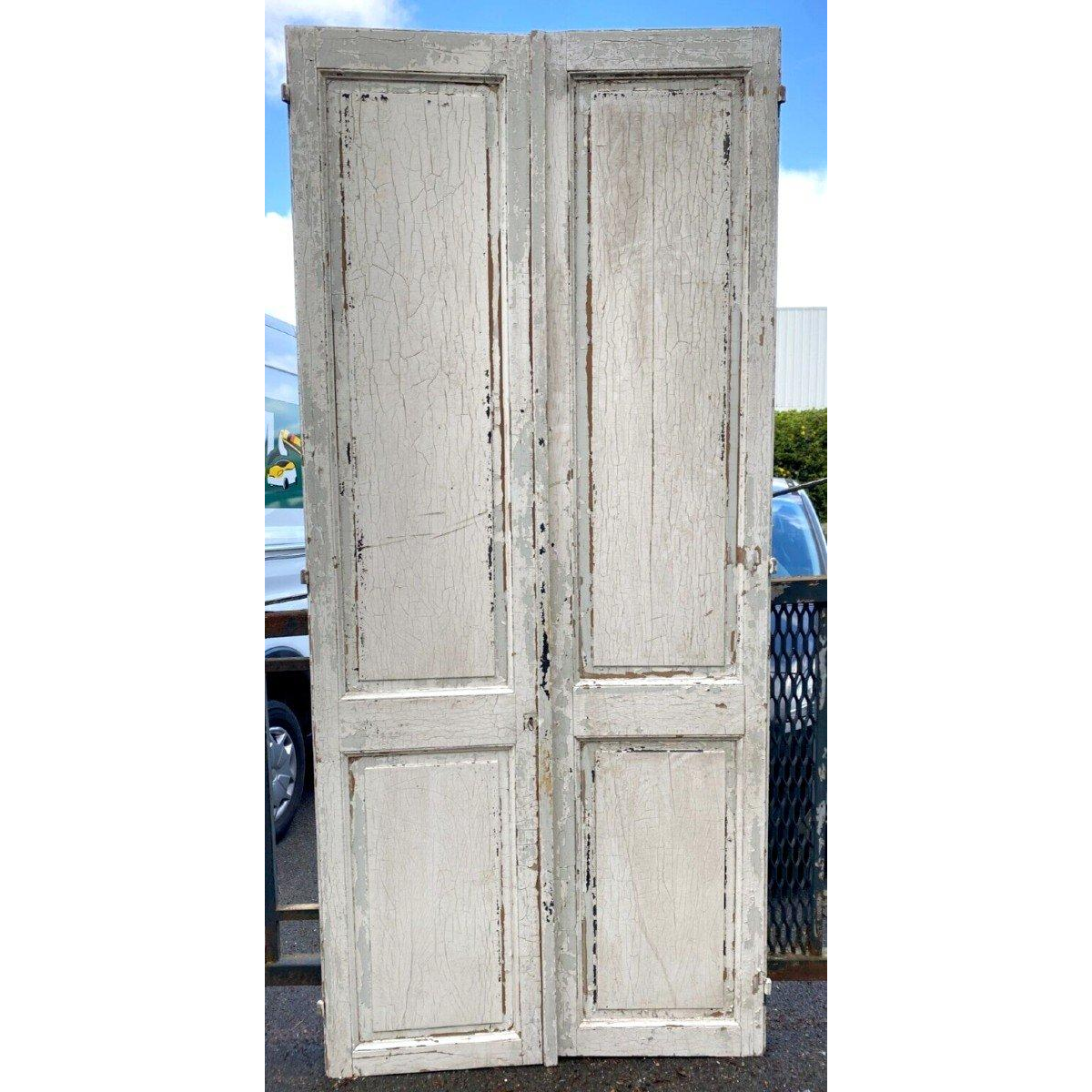 Double portes de placard en sapin massif, XX siècle | Arta Plaza