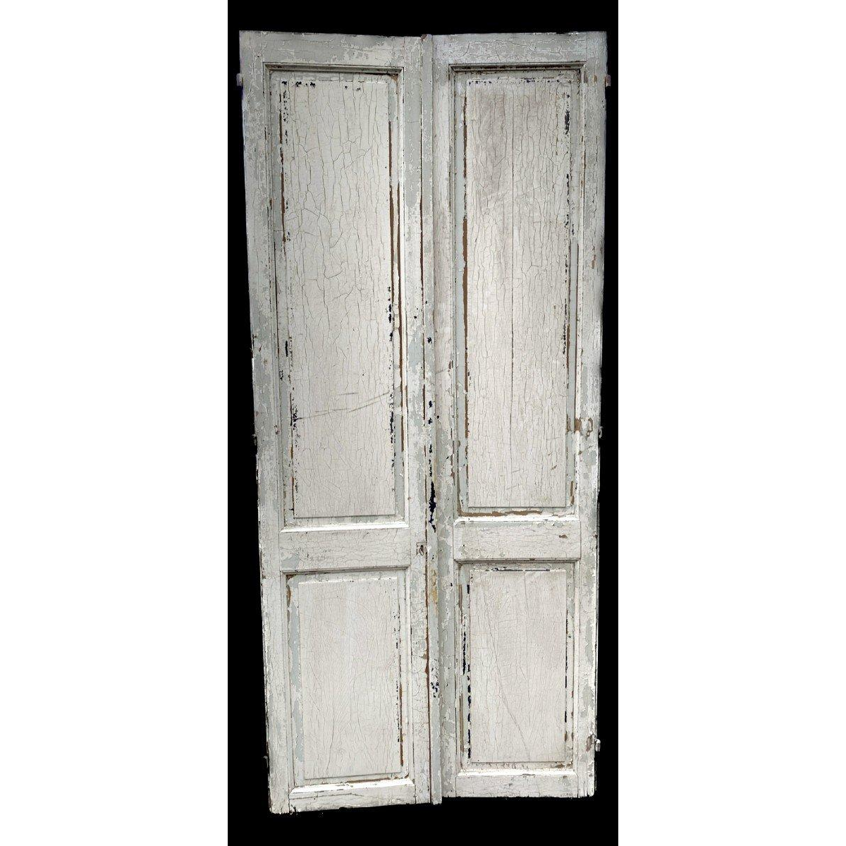 Double portes de placard en sapin massif, XX siècle | Arta Plaza